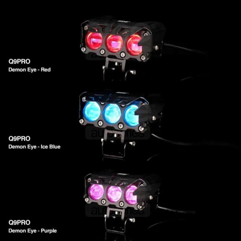 Promo Lampu Led Tembak Sorot Sql 3 Mata Blue Lens Nine Luminos Q9s 80 ...