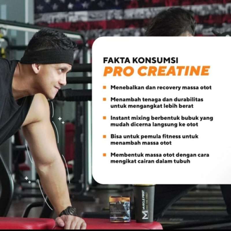 Jual M1 Pro Gold Creatine 420g 420 Gr Muscle First Kreatine Monohydrate 70 Servings - Mix Berry ...