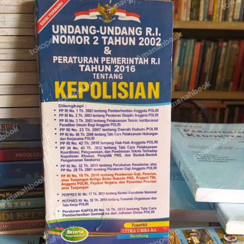 Jual Undang-undang Kepolisian - Uu Ri No. 2 Thn 2002 - Edisi Terbaru Di ...