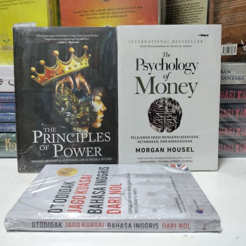 Jual Paket 3 Buku The Principles Of Power, The Psychology Of Money, Dan ...