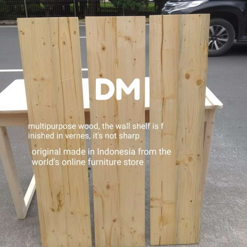Promo Papan Hamabalan Rak Kayu Rak Dinding 120x35x2 Sudah Di Vernes ...