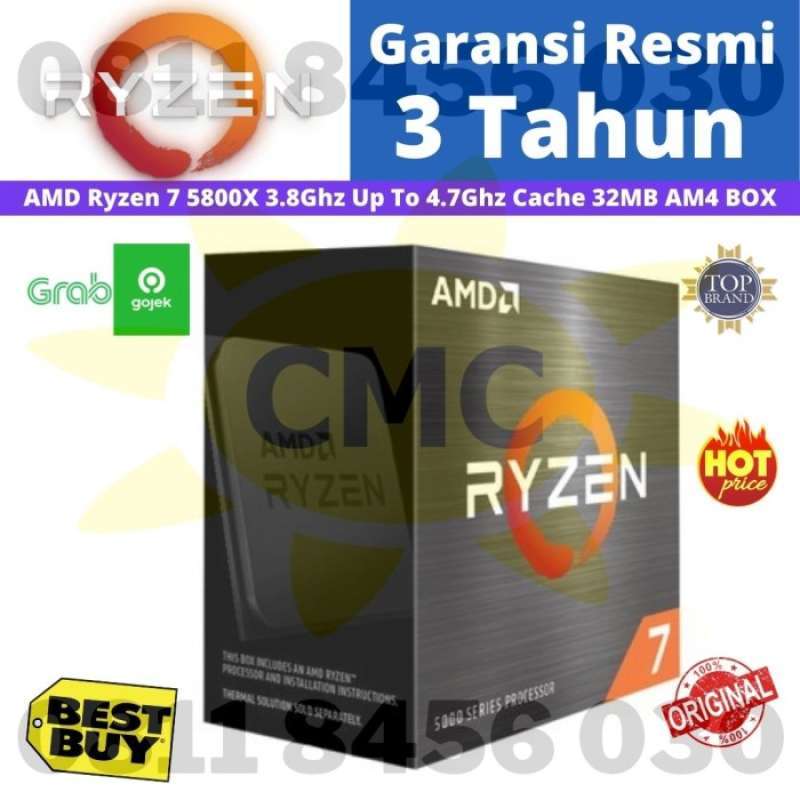 Promo Cessor Amd Ryzen 7 5800x Up To 4.7ghz Box Diskon 23% Di Seller ...