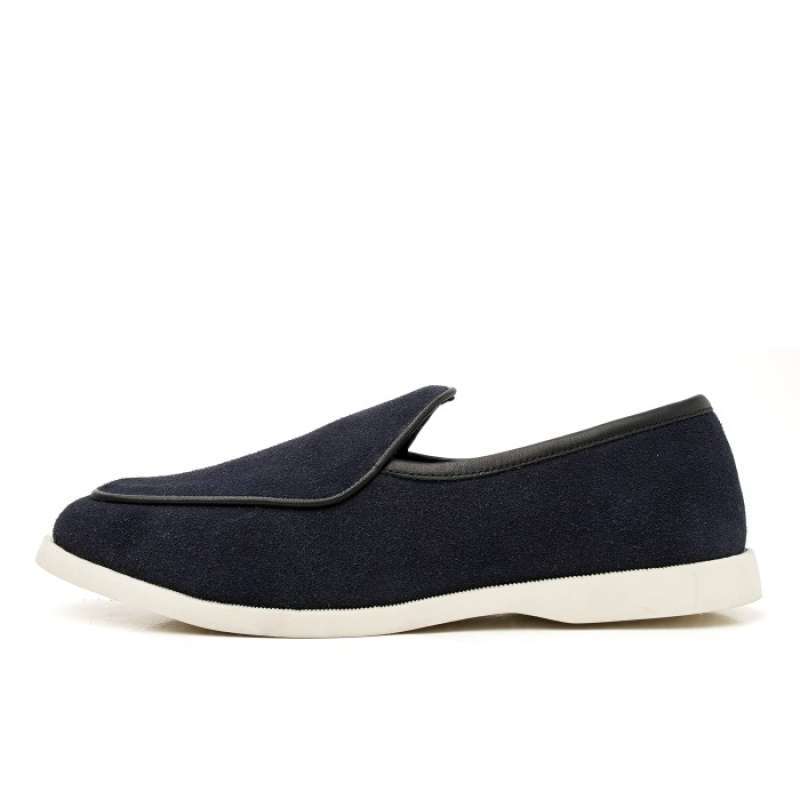 Jual Sepatu Kulit Pria Portee Goods Loafers Belgian Lite Suede Navy ...
