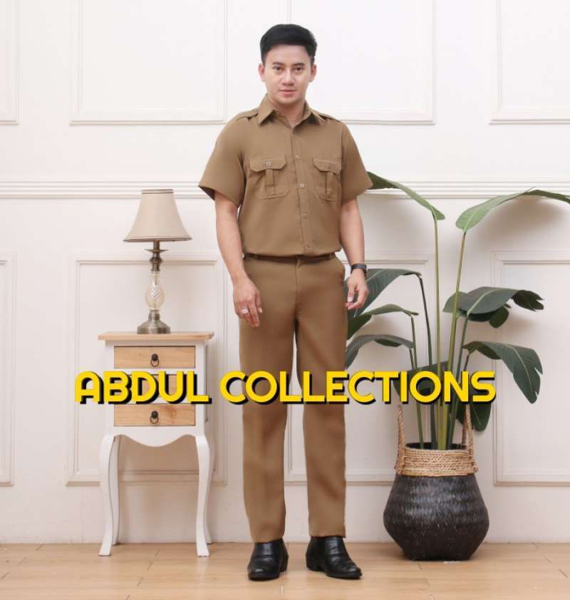 Jual Seragam Khaki Pria Premium Asn Seragam Pns Pdh Dinas Pemda Keki ...