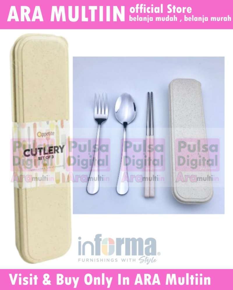 Promo Informa – Sendok Makan Set Dalam Kotak / Cutlery Set 3 Pcs Diskon ...