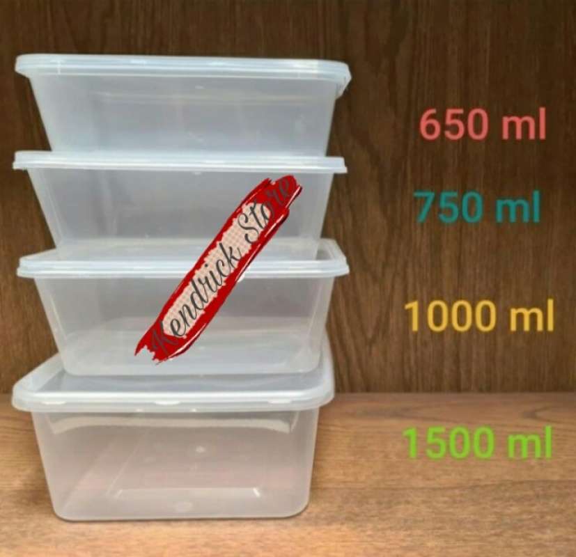 Promo Thinwall 1500 Ml Food Container Box Tebal Food Grade Isi 50 Pcs ...
