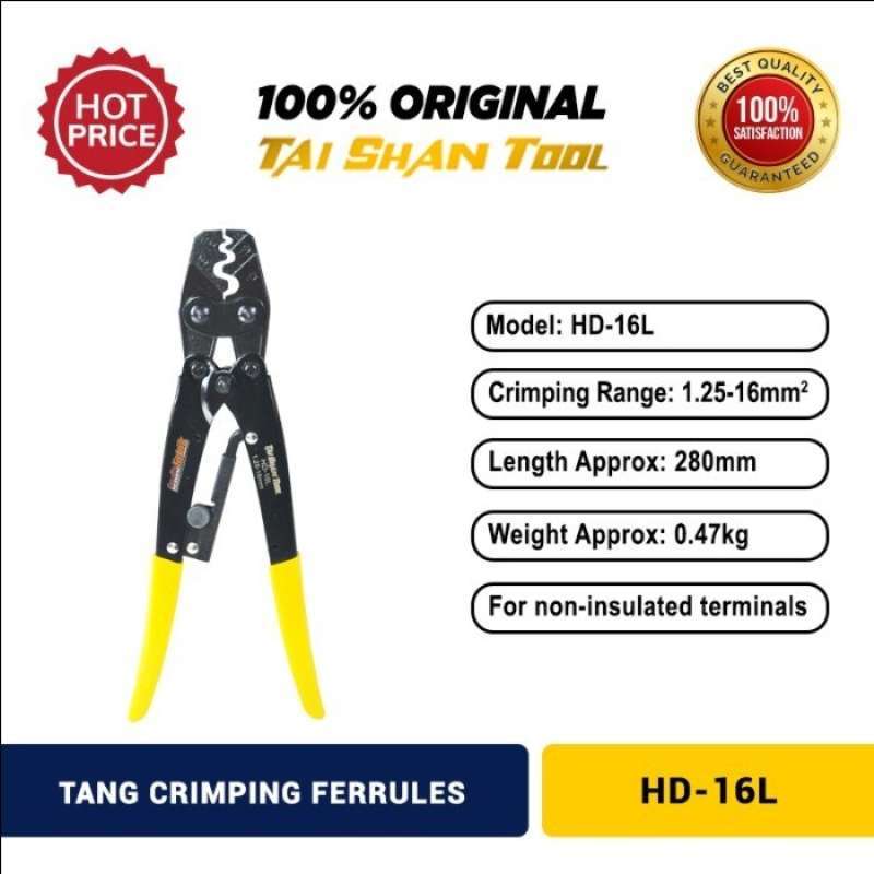 Promo Taishan Tang Crimping Skun 1.25 - 16 Mm - Tang Press Hd16l Diskon ...