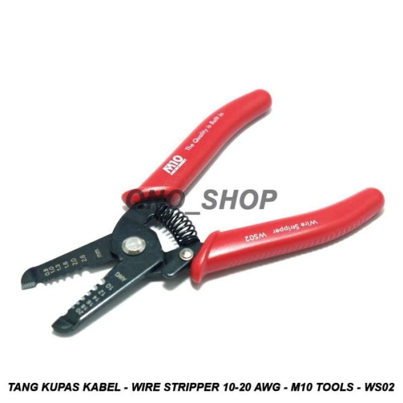 Promo Tang Kupas Kabel - Wire Stripper 10-20 Awg - M10 Tools - Ws02 ...