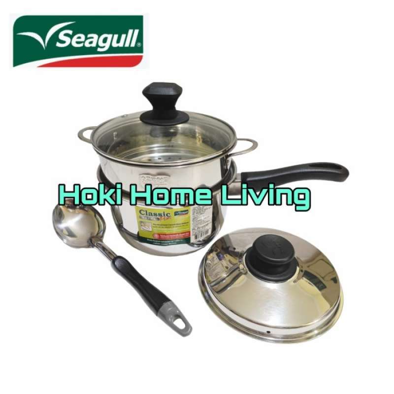 Promo Panci Seagull Thailand Classic Plus Saucepan Extra 18cm 20cm ...