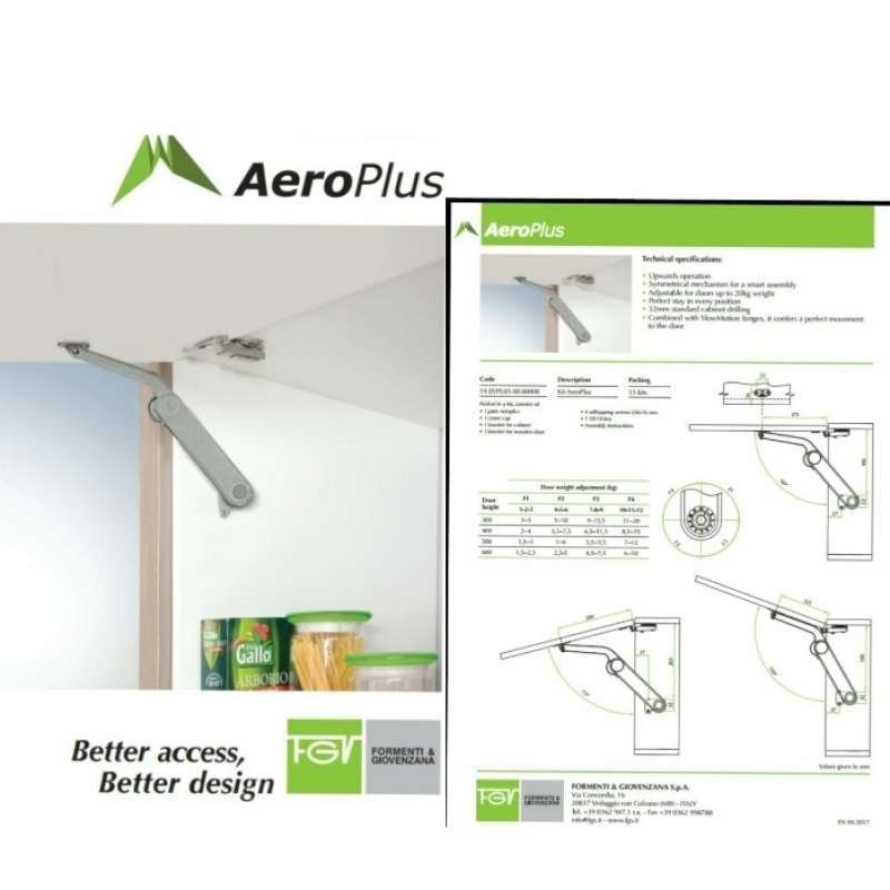 Promo High Quality Aero Plus Fgv Lift Up Gas Spring Hidrolik Engsel ...