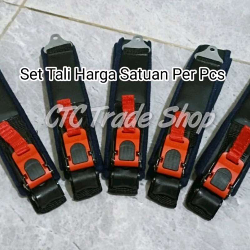 Jual Pengunci tali helm premium chin strap buckle metal - black red ...