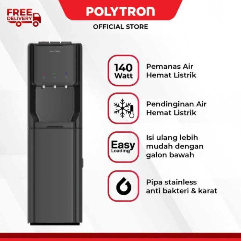 Promo Dispenser Polytron Pwc500 Galon Bawah Warna Hitam 3 Keran Diskon ...