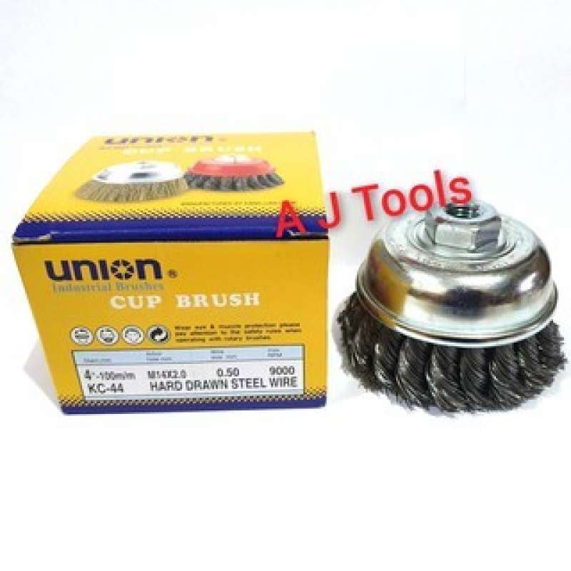 Promo Sikat Mangkok Kepang 4 / Wire Cup Brush Twisted 4 Inch Union Kc-44 Diskon 23% Di Seller ...