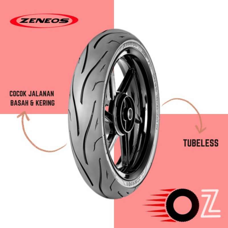 Promo Ban Motor Tiger Scorpio, Ban Zeneos Zn62 110/70-17 Tubeless ...