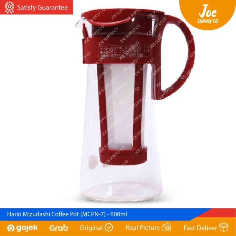 Promo Hario Mizudashi Cold Brew Coffee Pot Red Mcpn-7r / Teko Kopi 600ml Diskon 23% Di Seller ...