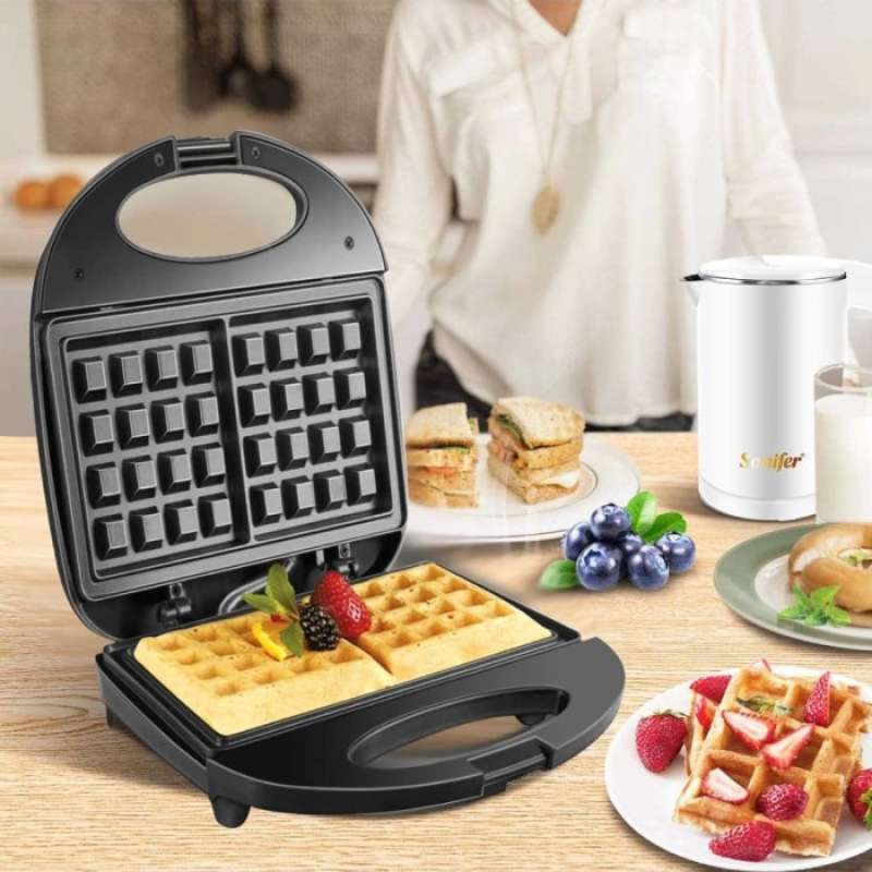 Promo Waffle Maker Sonifer Sf,6043 Non Stick Alat Pembuat Waffle Roti ...