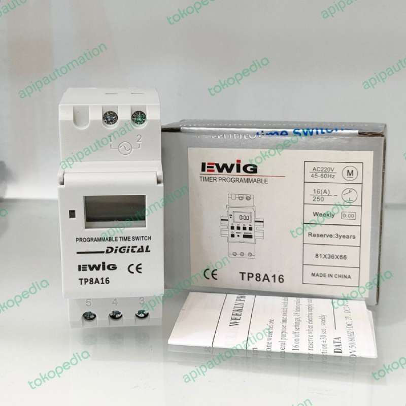Promo Weekly Digital Timer Tp8a16 Ewig 220v Ac Diskon 23% Di Seller ...