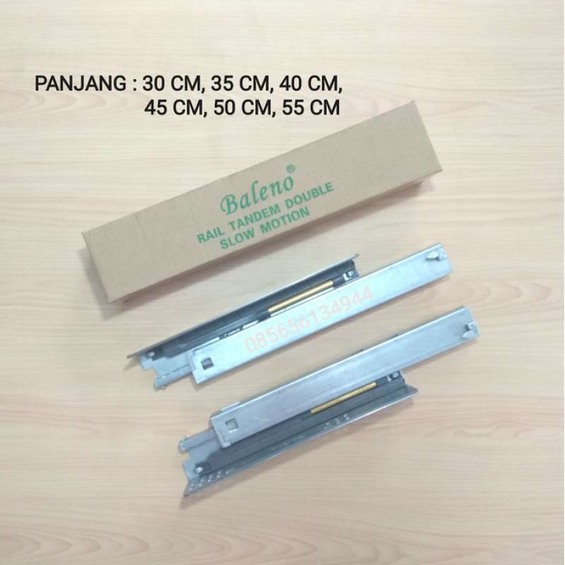Promo Rel Laci Tandem 40 Cm Soft Close / Slow Motion Terbaik Diskon 31% ...