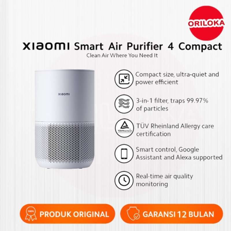 Promo Promo Mi Air Purifier 4 Compact - Penyaring Udara - Resmi Baru ...