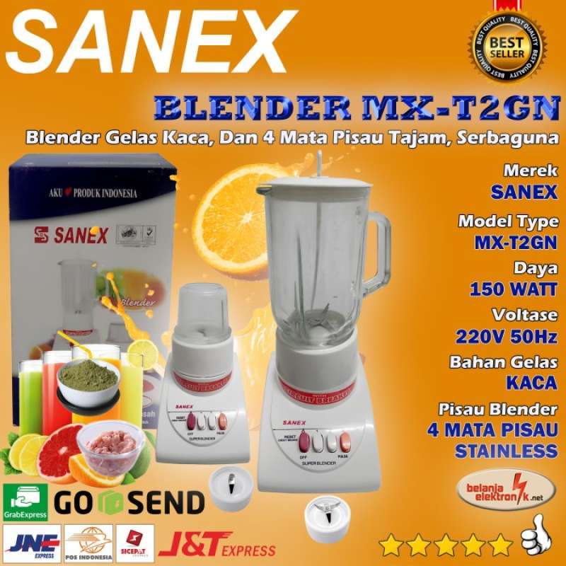 Promo New Blender Sanex 3 In 1 Mx-t2gn Diskon Diskon 38% Di Seller ...