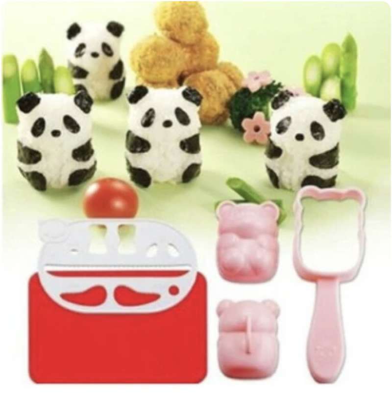 Jual Cetakan Nasi Panda - Bento Rice Mould Panda Shaped - Pnm05 Di ...