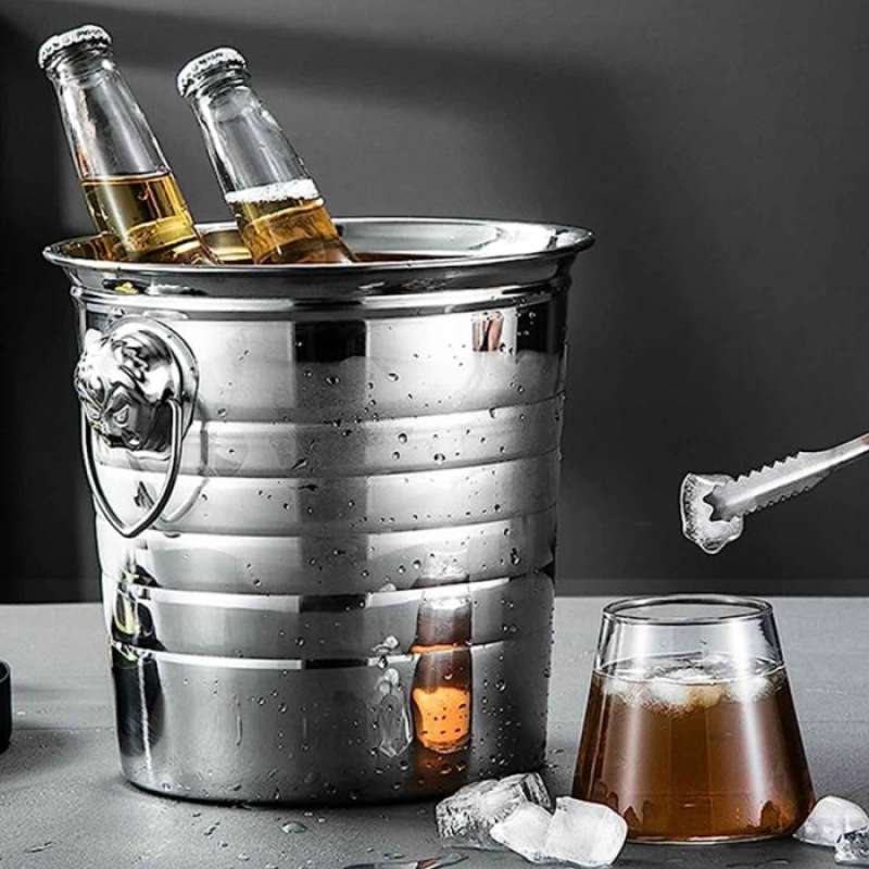 Jual Ice Bucket Ember Es Batu Stainless 7 Liter Wine Beer Premium Jumbo ...
