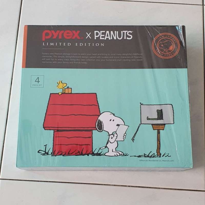 Jual Pyrex X Peanuts Snoopy Limited Edition Set 4 Piece Set Di Seller ...