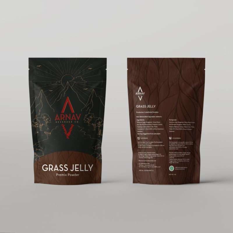 Promo Arnav Premix Powder Grass Jelly - Bubuk Premix Cincau Premium 1 ...