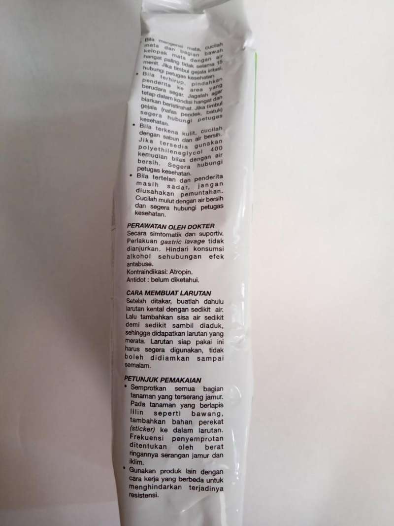 Jual Fungisida Antracol 70 Wp Dari Bayer 250 Gram Di Seller ...