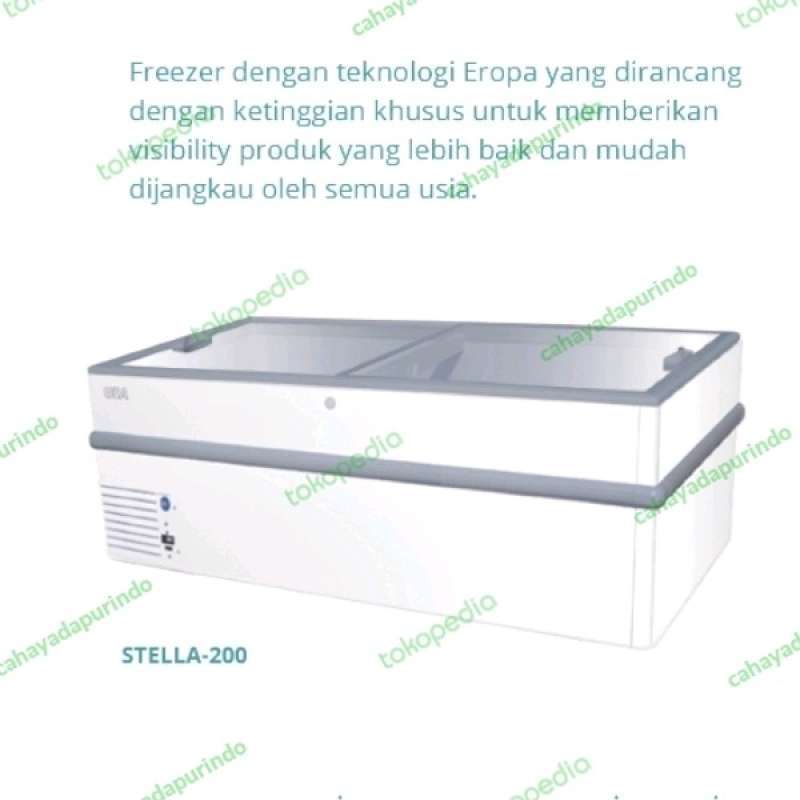 Promo Chest Freezer Gea Stella 200/pembeku Daging/frozen Food/freezer ...