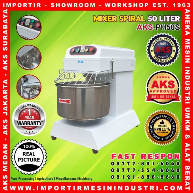 Promo Mixer Roti Spiral Mixer 50 Liter Aks Original Adonan Ph50s Invc Diskon 23% Di Seller ...