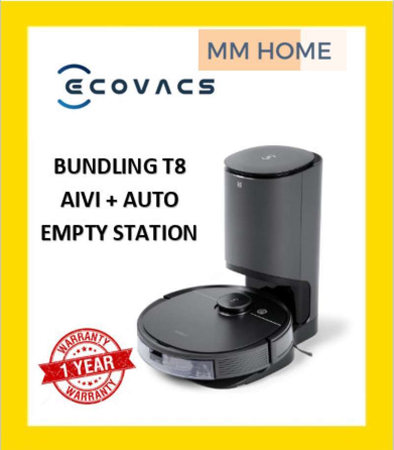 Promo Ecovacs Bundling T8 Aivi With Auto Empty Station Dustbin Vacuum ...