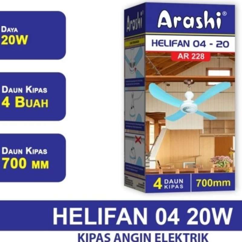 Promo Helifan Arashi 20 Watt/ Kipas Angin Gantung Diskon 23% Di Seller ...
