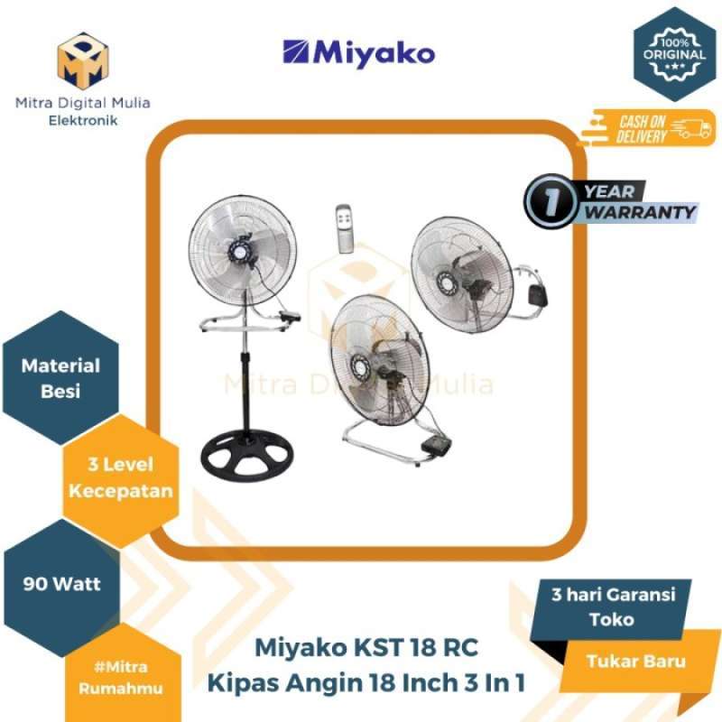 Promo Miyako Kst-18rc Kipas Angin Diskon 23% Di Seller Hirai Store ...