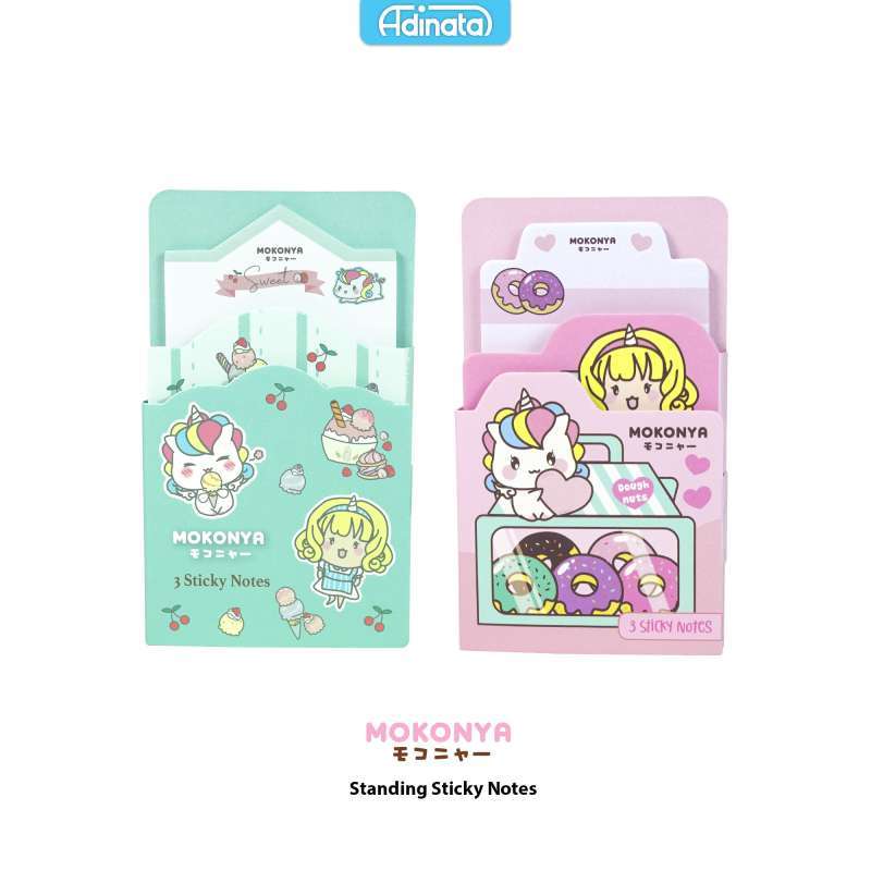 Jual Mokonya Standing Sticky Notes 2450-4616 Memo Lucu / Notes / Stand ...
