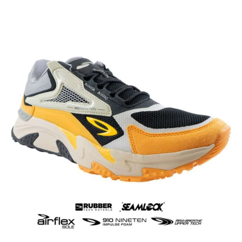 Promo 910 Nineten Sepatu Running Pria - Sepatu Sportstyle - Hitam/dark ...