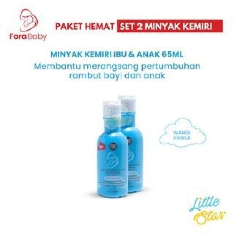 Jual 3 Pcs Paket Fora Natures Minyak Kemiri 65ml Penumbuh Rambut Bayi ...