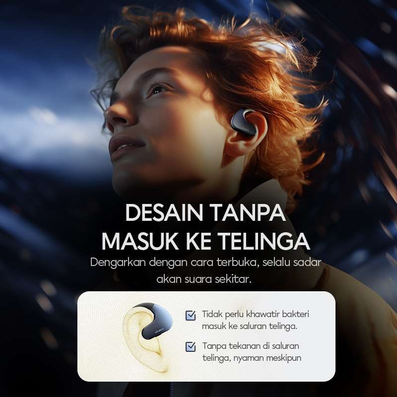 Jual Vivan Ows Open Ear True Wireless Earbuds Ip65 Dual Enc Audio Hi ...