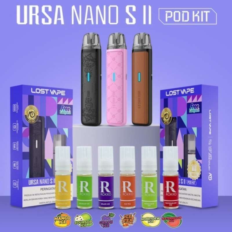 Jual Ursa Nano S Ii 2 Pods Pod Kit Bundle Bundling Liquid Eona 15ml ...