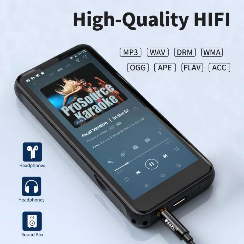 Jual Ruizu Z80 16gb - Mp3 Mp4 Hd Digital Audio Player - Android 8.1 ...