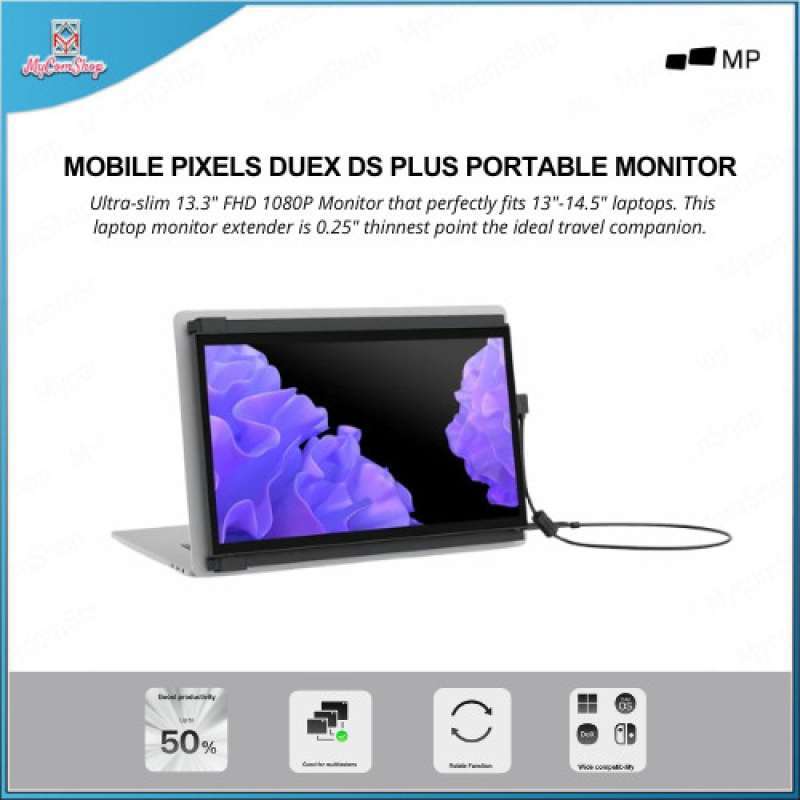 Jual Mobile Pixel Portable Monitor Duex Plus Ds 13.3 Fhd With USB Type-c Di Seller Mycomshop ...
