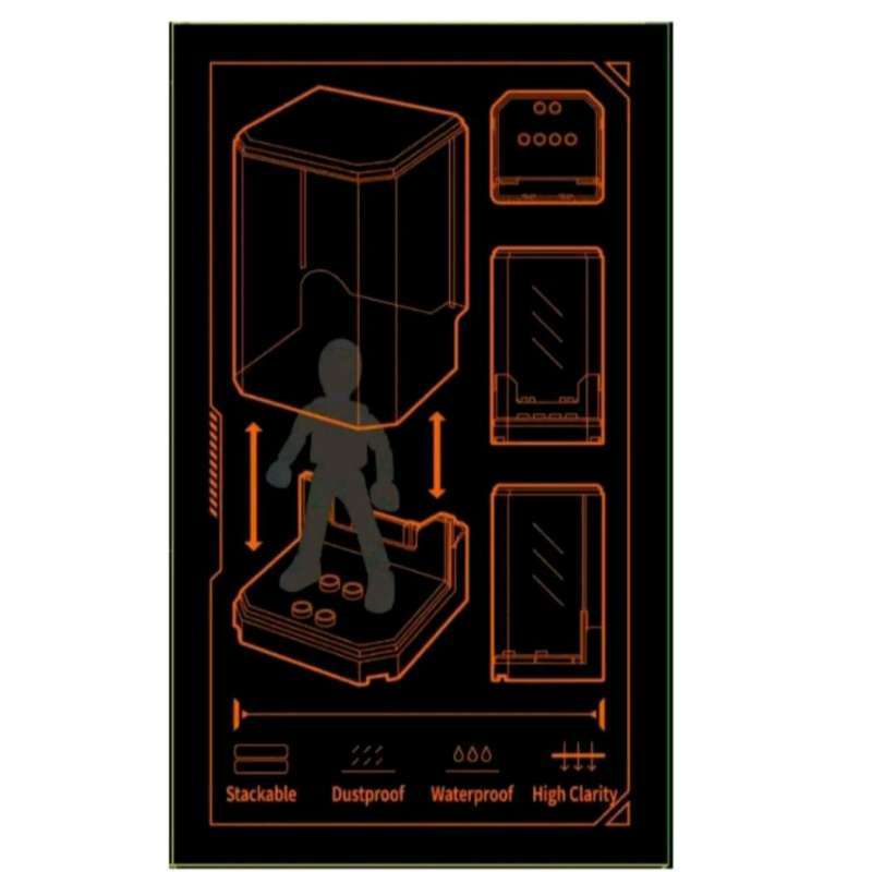 Jual Blokess Single Figure Display Box Single Acrylic Display Box ...
