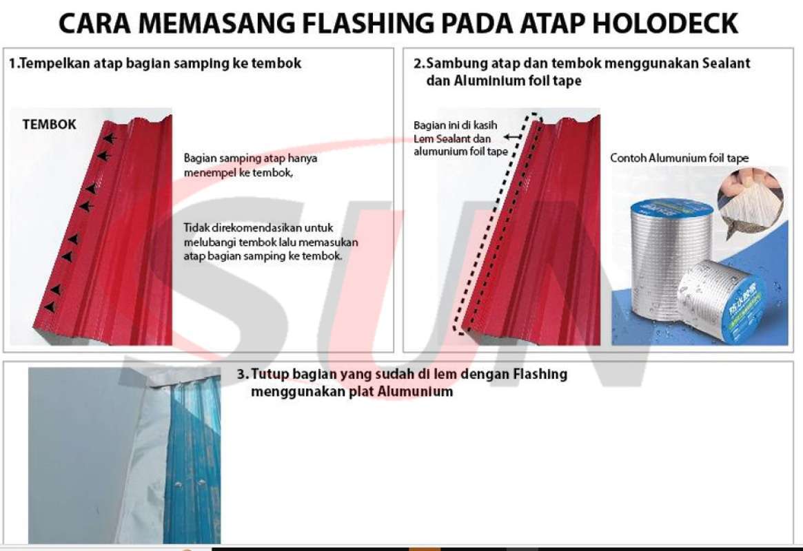 Jual Atap Upvc Holodeck Putih Hitam Biru Merah Hijau Rooftop Kanopi ...