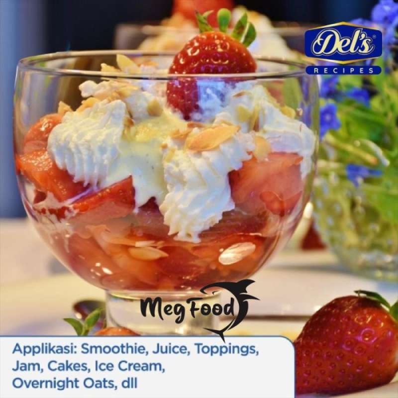 Jual Del's Frozen Strawberry Iqf / Buah Strawberry Beku Iqf Premium ...