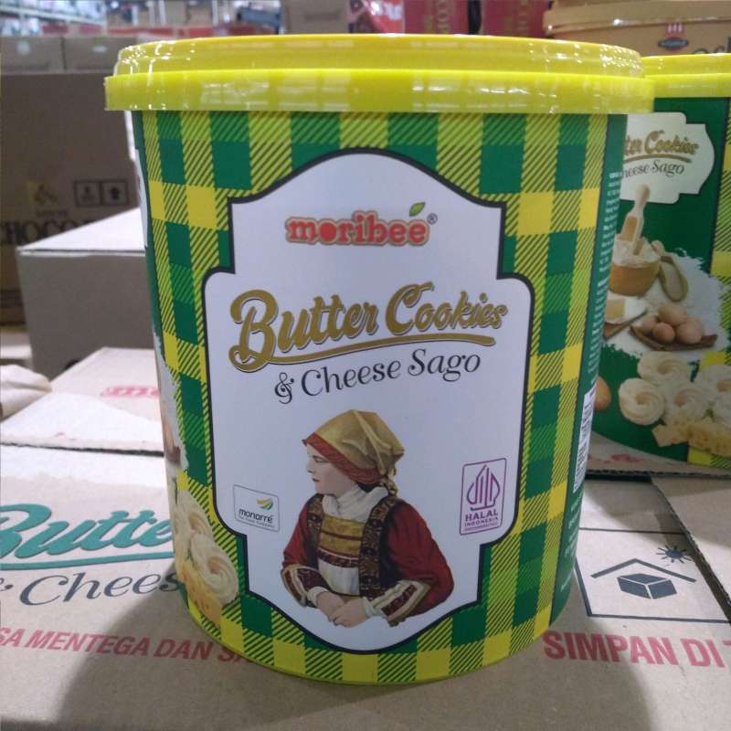 Jual Moribee Butter Cookies & Cheese Sago Jar 210gr-kukis Mentega ...