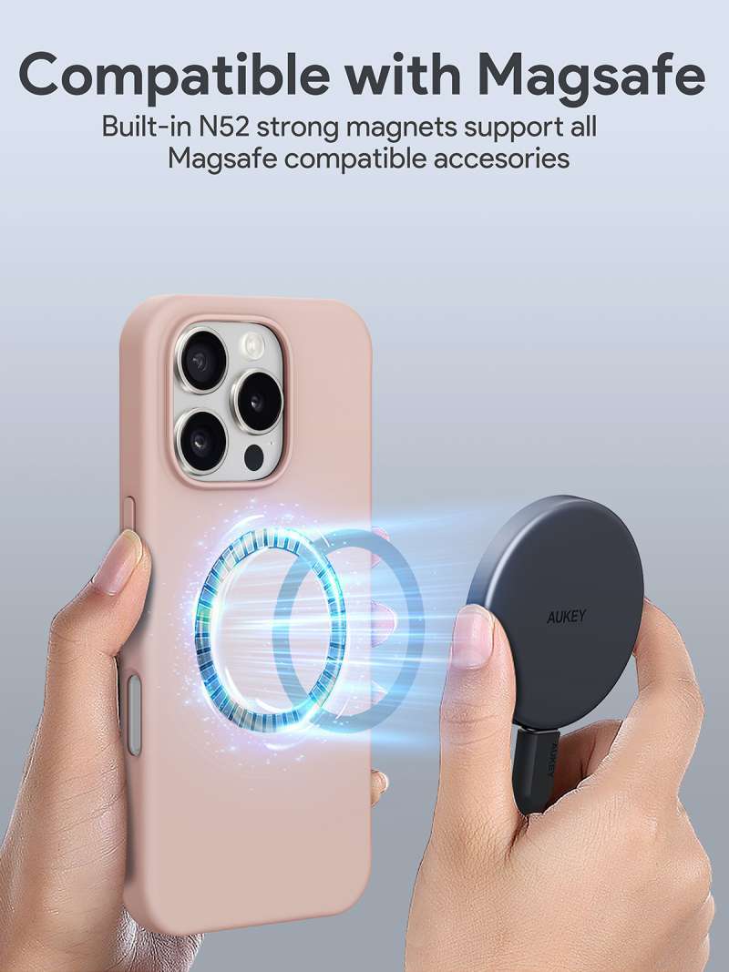 Promo Aukey iPhone 16 Promax MagSafe Case Silicone Premium Casing Hp ...