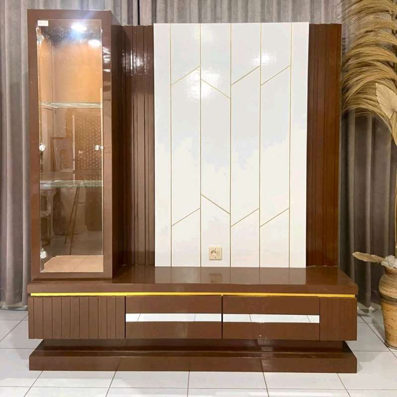 Jual Backdrop Tv Minimalis / Tempat Tv Minimalis Modern / Meja Tv ...
