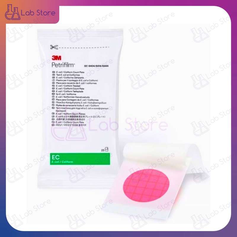 Jual 3m Petrifilm E. Coli / Coliform Count Plate Cat. 6414 @ 25 Pcs ...