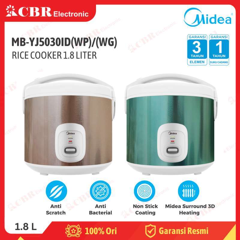 Jual Rice Cooker 1.8l Midea Mb-yj5030id(wp)/(wg) - Green Di Seller Cbr Elektronik Batam - Lubuk ...