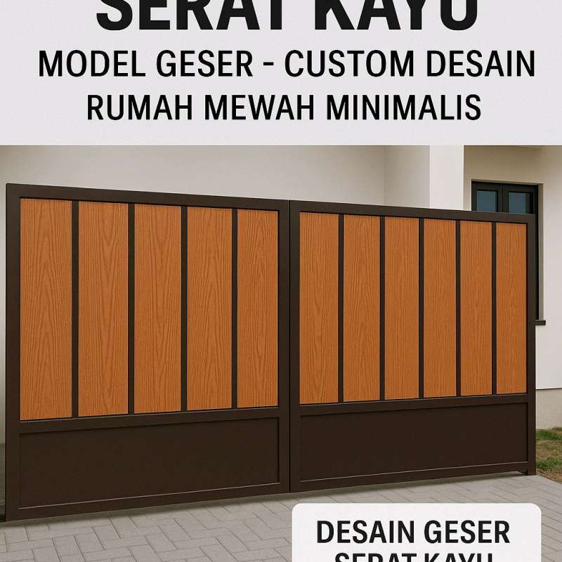 Jual Pagar Grc Serat Kayu Model Geser Custom Desain Rumah Mewah ...